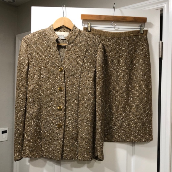 Steve Fabrikant | Skirts | Vintage Steve Fabrikant Blazer Skirt Set ...